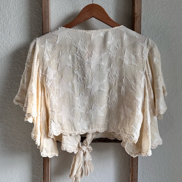 Surf Gypsy | Tops | Surf Gypsy Star Textured Wrap Tie Front Top Nwt Sz ...